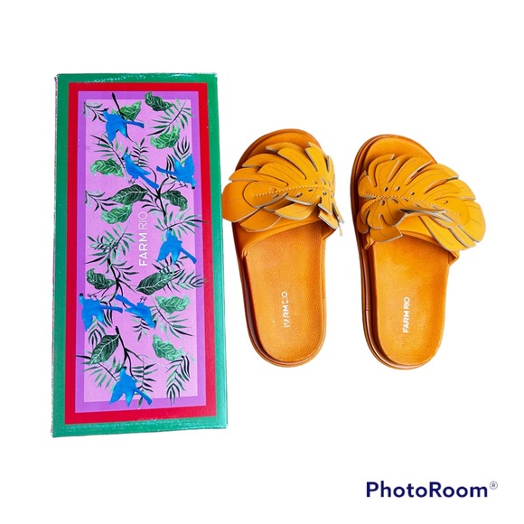 FARM Rio | Shoes | Farm Rio Monstera Anatomic Slide Sandal | Poshmark